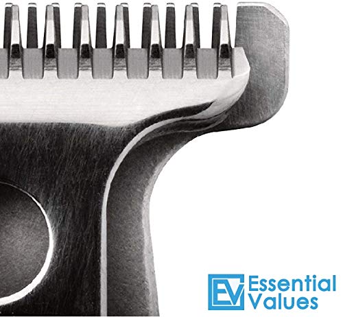 Essential Values Replacement Blades for Shaver β For Hair/Beard Trimmers, Slick Polished Finish | Made from the Finest Carbon Steel
