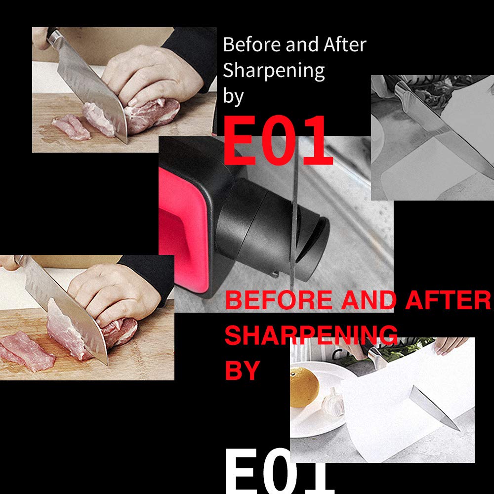Electric Knife Sharpener,With Japanese Grinding Wheel,Hyper Motor,5 Seconds Easy Grinding,For Knife,Scissor,Screw Driver,Triple-Purposes Sharpener