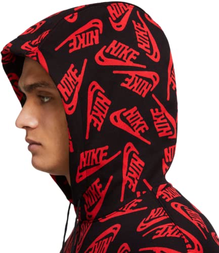 Nike Hoodie's (as1, alpha, s, regular, regular, Black/Red (DV8152-657))