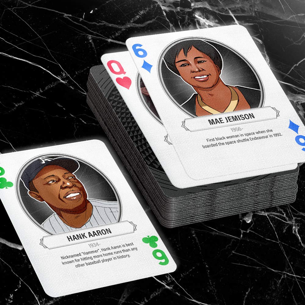 Famous African Americans in History Playing Cards β Professional Premium Quality β Standard Size β Great for Poker, Blackjack