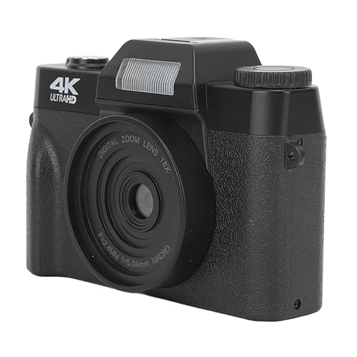 Digital Camera, 4 K 4K Vlogging Camera Autofocus High Definition for Photography
