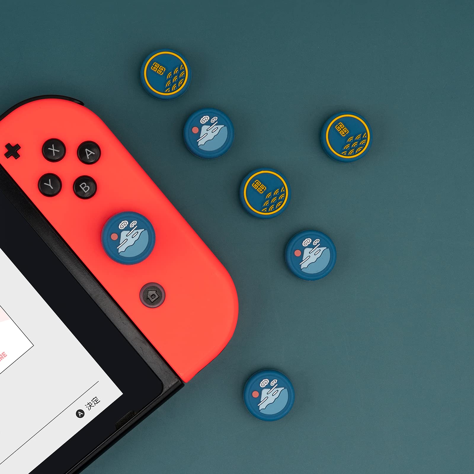 GeekShare Cute Thumb Grip Caps Compatible with Nintendo Switch / OLED Switch Lite ,Soft Silicone Joystick Cover,4PCS