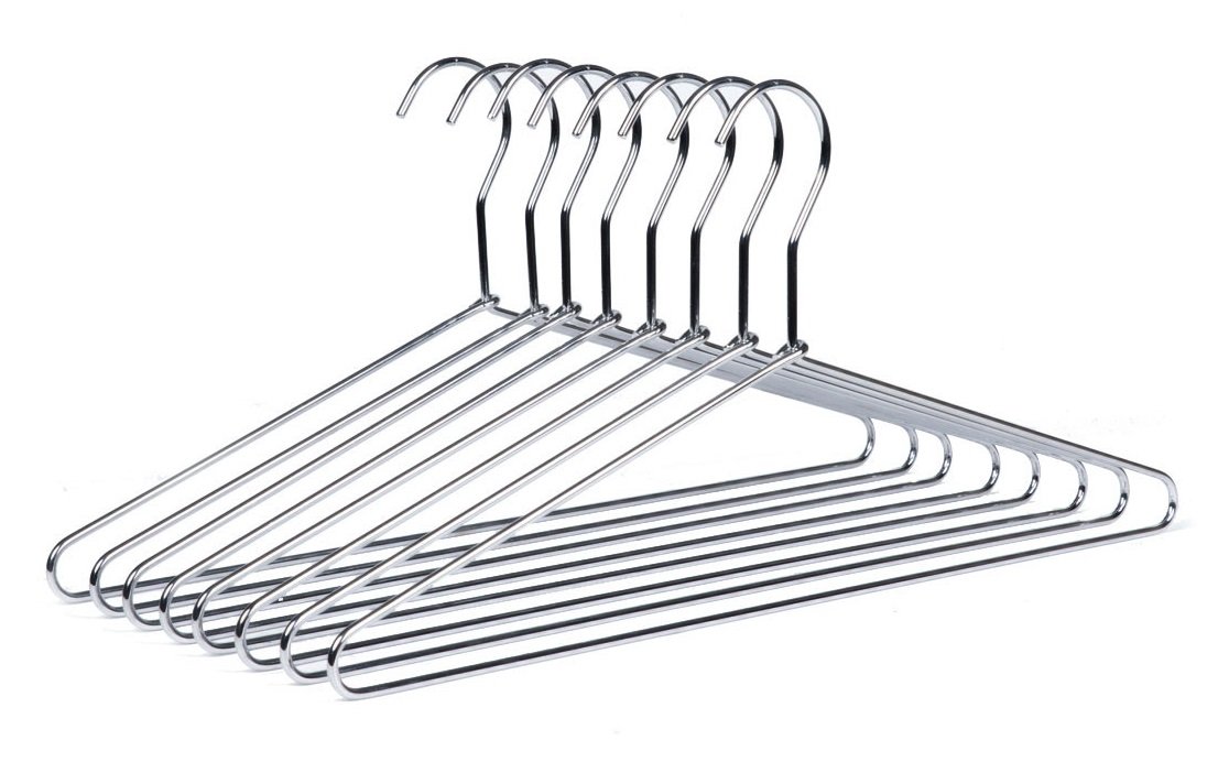 Quality Hangers 16 Pack Stainless Steel Wire Hangers - Ultra Thick 4mm Metal Hangers & Wire Coat Hangers, Seamless Non-Welded Design for Heavy-Duty Closet Organization