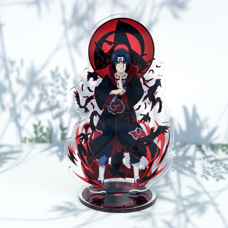 HUNGAHAAPAI Anime Gift Box - Including Action Figure,Pillowcase,Stand,Keychain,Headband,2 Brooch,30 Lomo Card,54 Sticker Itachi