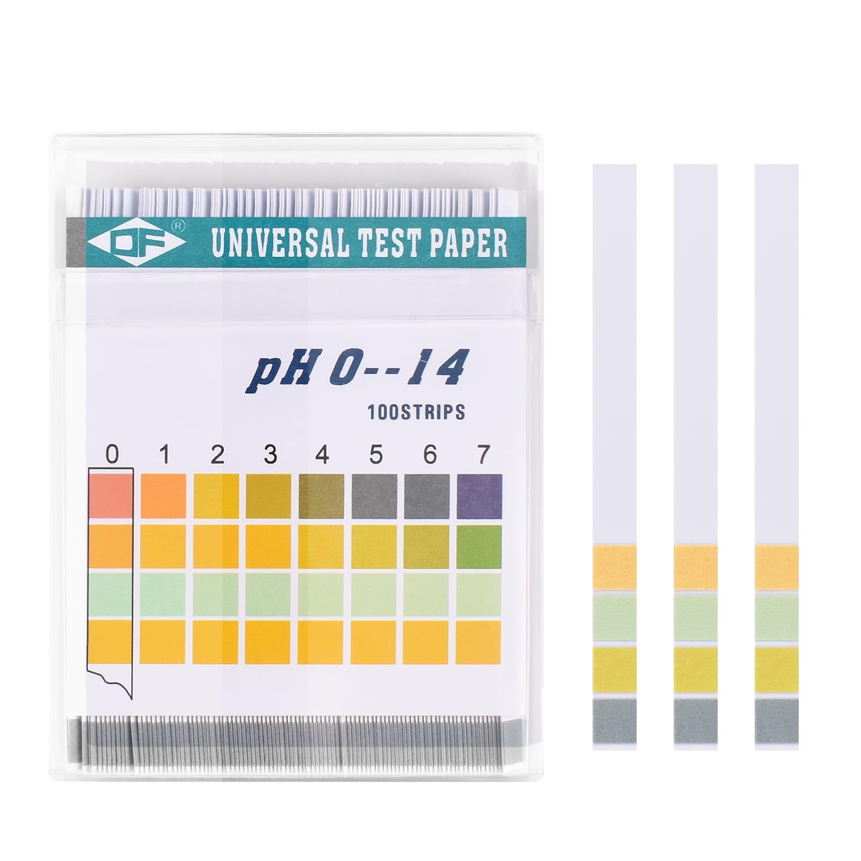 pH Test Strips, 100Pcs Litmus Paper pH Test Strips, 0-14 pH Strips for Urine and Saliva Testing, pH Balance Test, pH Soil Tester for Water Food Aquarium Fish Tank pH Test