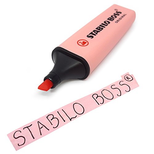 STABILO BOSS Original Pastel Highlighter Pens Markers - Set of 3 - Lilac, Pink and Turquoise