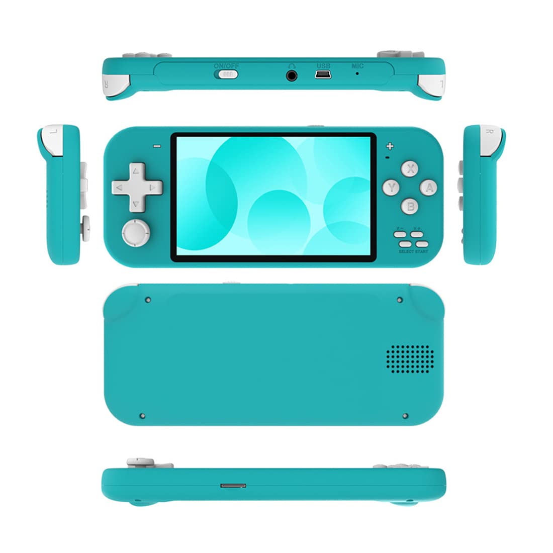JoySeed Powkiddy X20MINI Handheld Arcade Game Console with 2000 Games, 4.3 inch Retro Portable Gaming Console Gameplayer - Blue, 17.6 x 7.5 x 1.6cm (1M1320518IN4VTE6JX4IJK2)