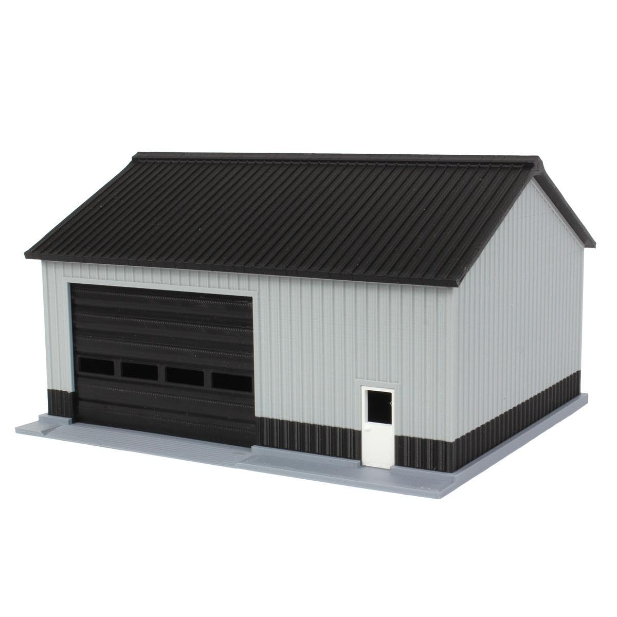 OBT 1/64 Gray/Black 40ft x 30ft Papa's Shop Farm Shed, 3D Printed Farm Model RW-41
