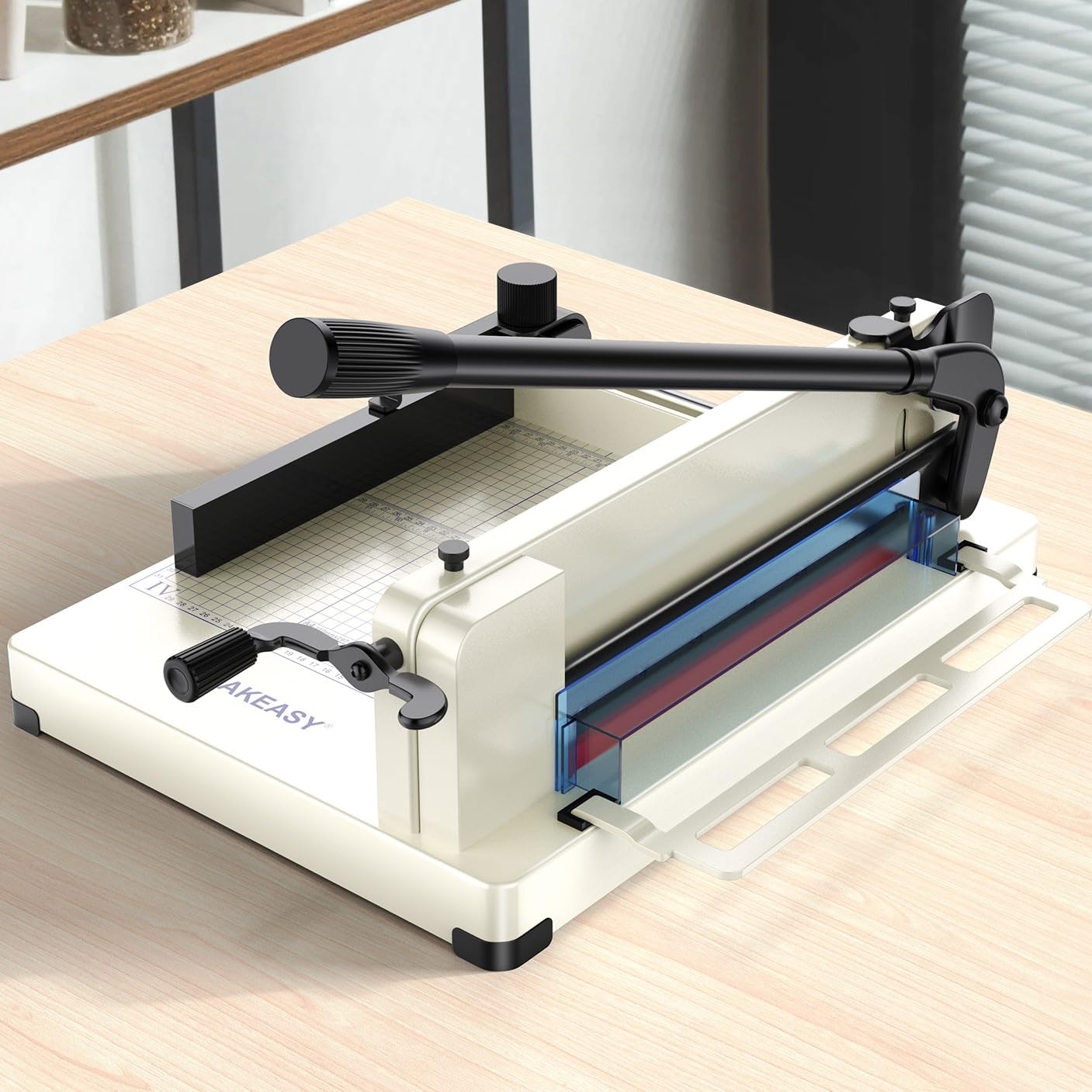 Paper Cutter 12 Inch, Heavy Duty Paper Cutter for A4 Paper, Guillotine Paper Cutter 400 Sheet Capacity, Solid Steel Construction