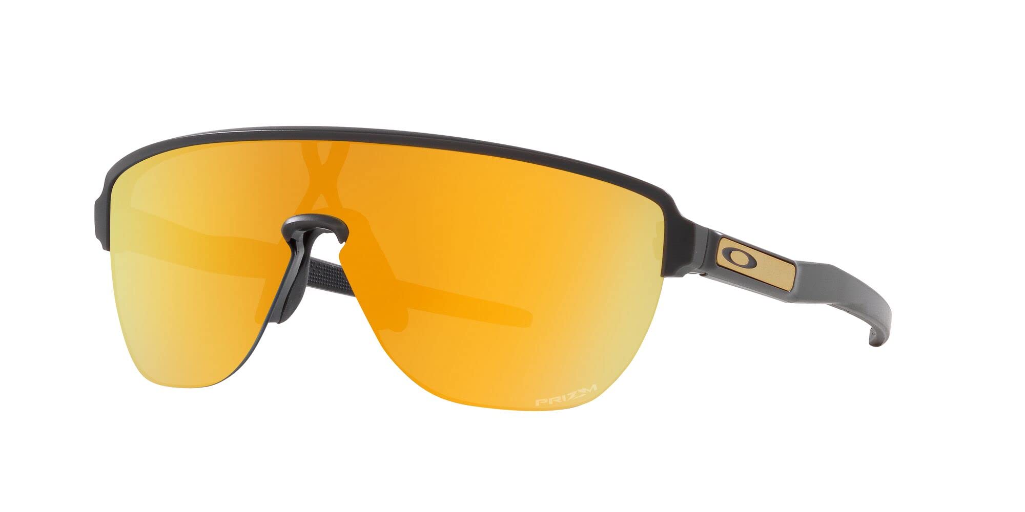 Oakley Men's OO9248 Corridor Rectangular Sunglasses, Matte Carbon/Prizm 24K, 42 mm