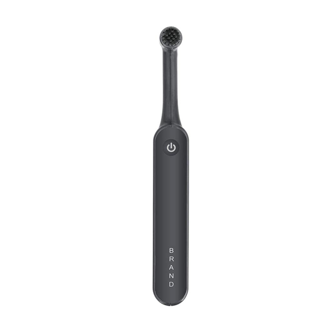 Firzero Electric Toothbrush for Adults, Waterproof Rotary Toothbrush with 4 Brush Heads, Portable USB Rechargeable Soft Bristle Vibrating Toothbrush with Two Gears Net Tooth Mode (Black)