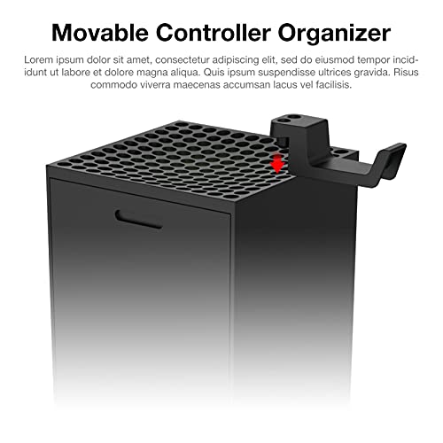 Headphone Mount, without Screws or Adhesive Tape Side Mount Host Holder for Xbox Series X Console