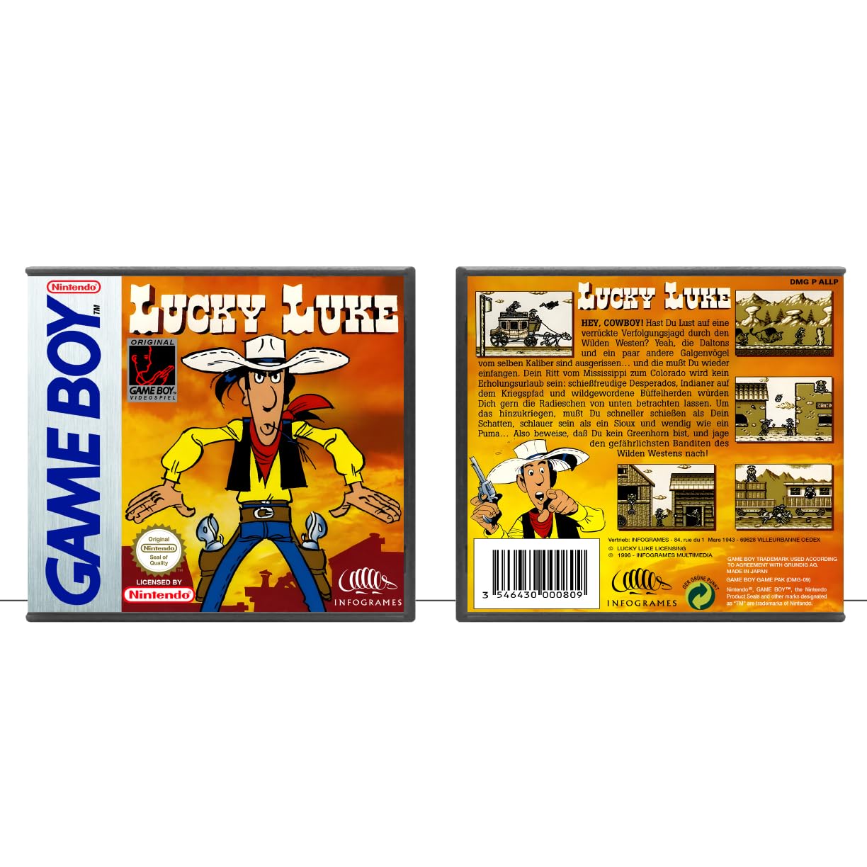 Lucky Luke (PAL) | (GB) Game Boy - Game Case Only - No Game
