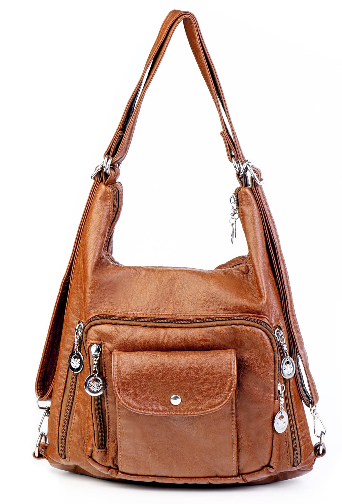 Handbags for Women Hobo Bags Shoulder Bag Tote Bag Satchel Handle Bag (Brown)