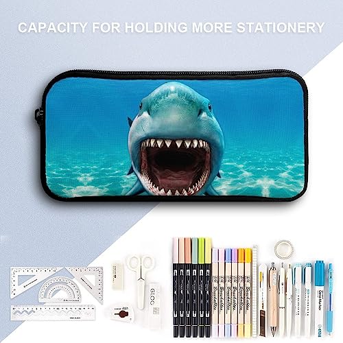 oallpu 3D Shark Backpack, Stylish Laptop Bag Cool Daypack with Adjustable Shoulder Strap, Lightweight Durable Shark Shoulders Backpack (3D Shark)