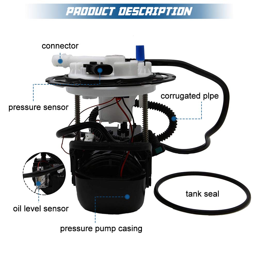 Fuel Pump Assembly for Chevrolet Malibu Pontiac G6 Saturn Aura Replace E3591M