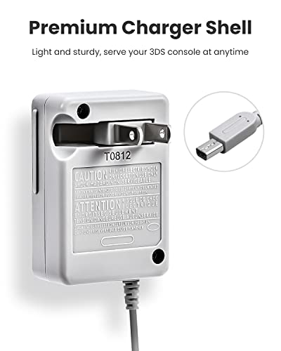 VOYEE 3DS Charger Compatible with Nintendo 3DS/ DSi/DSi XL/ 2DS/ 2DS XL/New 3DS XL 100-240V Wall Plug Adapter