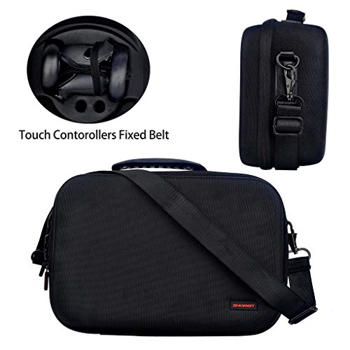 FNSHIP Fashion Hard Travel Case Carrying Bag for Oculus Quest VR Gaming Headset And Quest Controllers Accessories(Black)