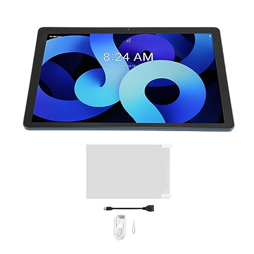 Haofy Smart Tablet, WiFi Tablet 10.36 Inch 16GB RAM 512GB ROM 8 Core Aluminum Alloy for Video for Learning (Blue)