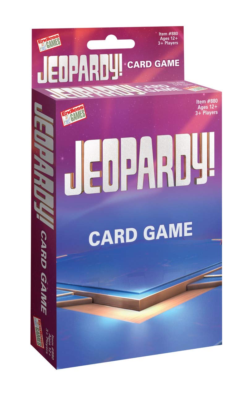Endless Games Jeopardy Card Game - Travel Sized Quiz Competition - Fast Paced Party Game