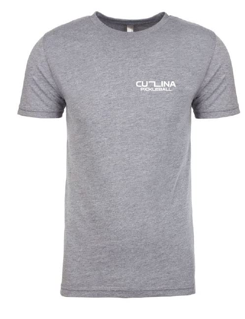GET A Grip Tri-Blend Pickleball Tee Shirt (XL, Gray)