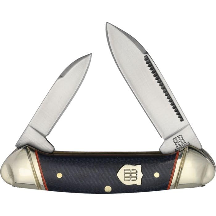 Rough Rider Mini Canoe Blue Denim Micarta RR2664