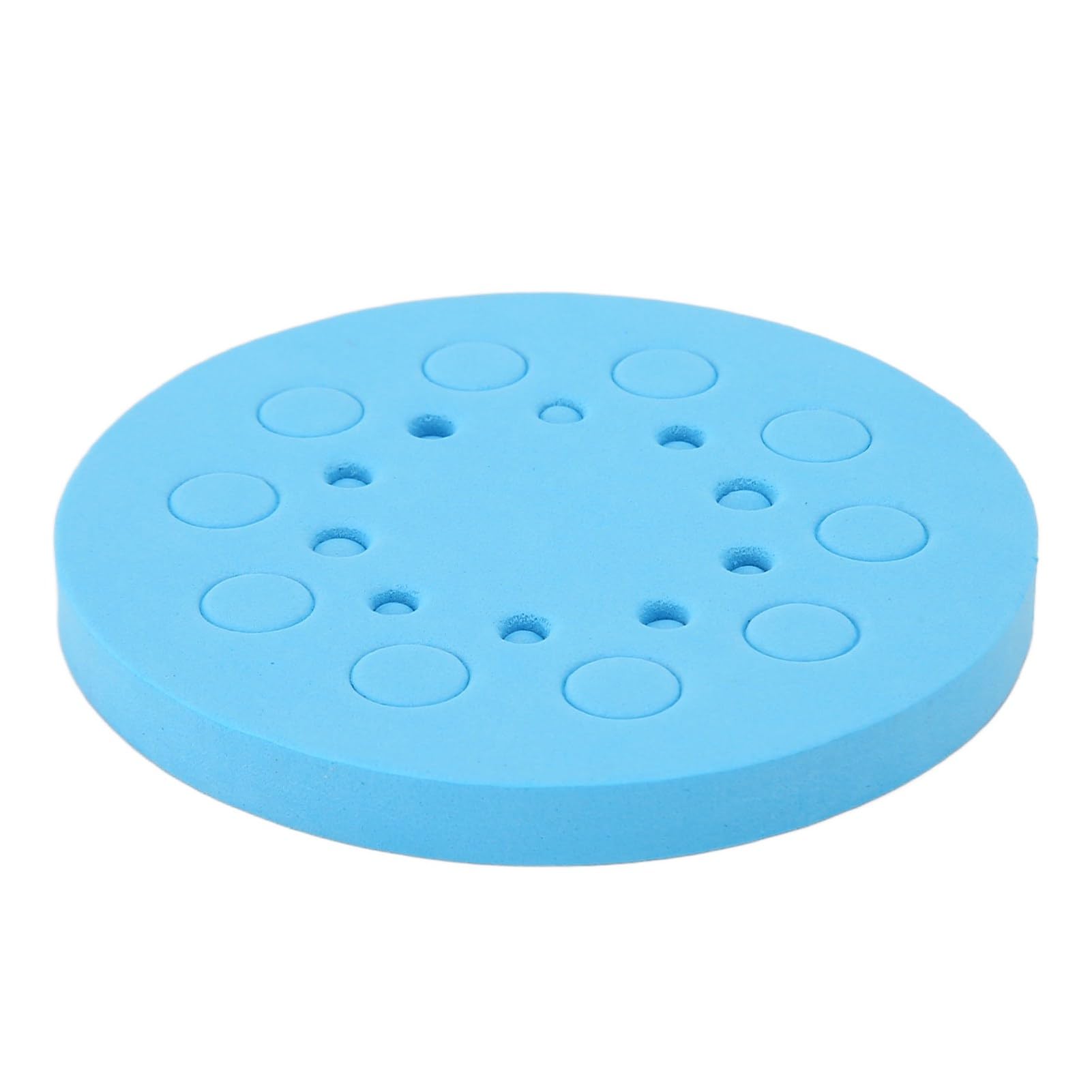 Round Foam Test Tube Rack Floating Centrifuge Tube Holder Water Bath School Laboratory (Blue 20 Holes)