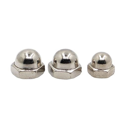 M3 M4 M5 M6 M8 M10 Cap Nuts Decorative Cover Semicircle Head Acorn Nut (Size : M6 20pcs)