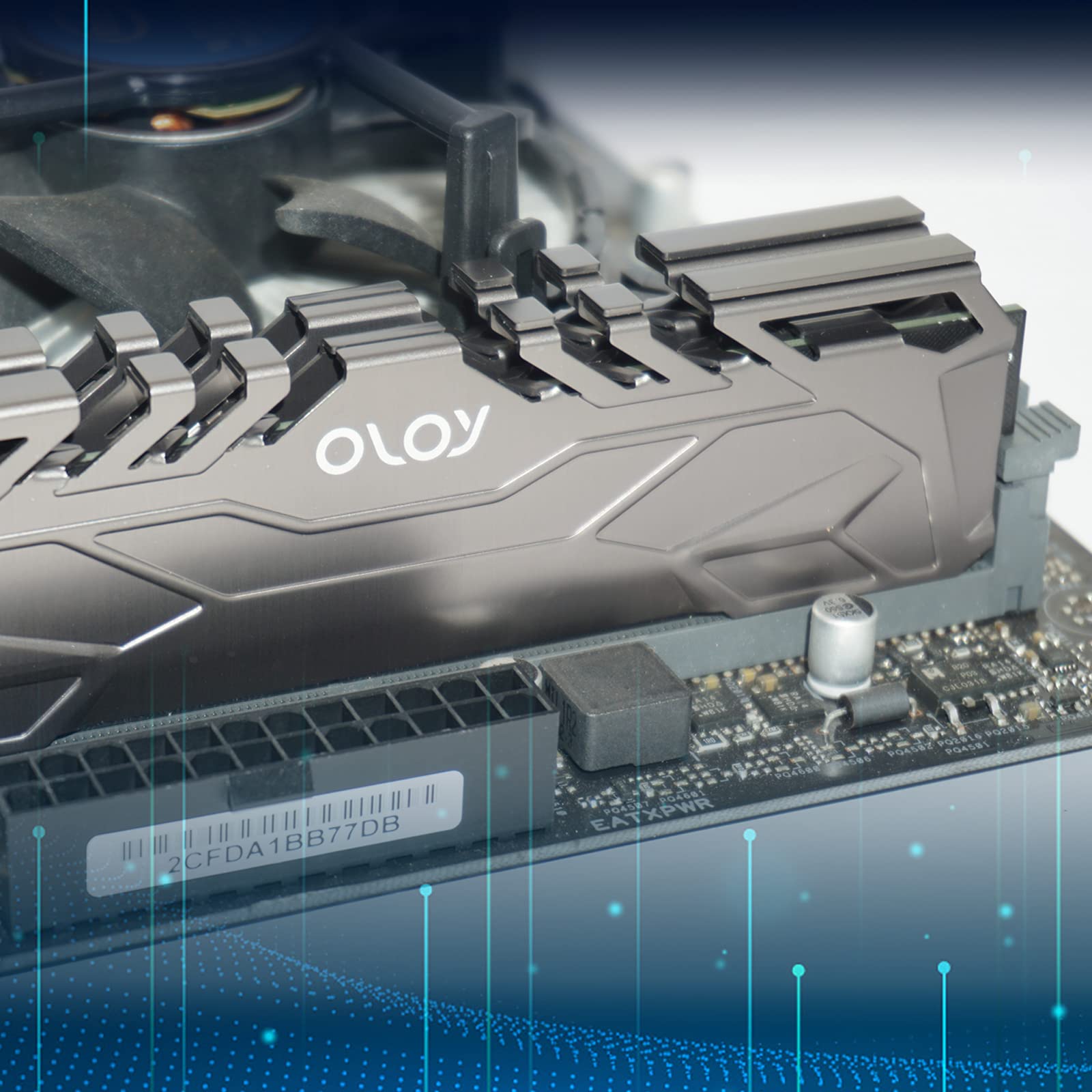 OLOy DDR4 RAM 16GB (2x8GB) Titanium Owl 3200 MHz CL18 1.35V 288-Pin Desktop Gaming UDIMM (MD4U0832182BHIDA)
