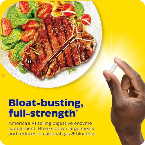 Enzymedica Digest Gold + ATPro, Maximum Strength Enzyme Formula, Prevents Bloating and Gas, 14 Key Enzymes Including Amylase, Protease, Lipase and Lactase, 21 Capsules