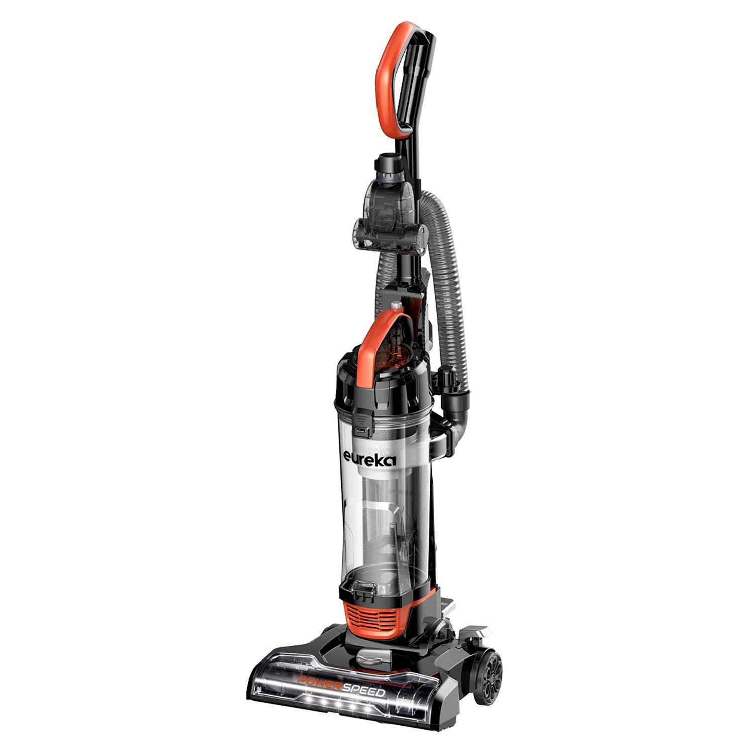 Eureka Power Speed NEU188A PowerSpeed Turbo Spotlight Lightweight Upright Vacuum Cleaner for Carpet and Hard Floor, Orange (Renewed)