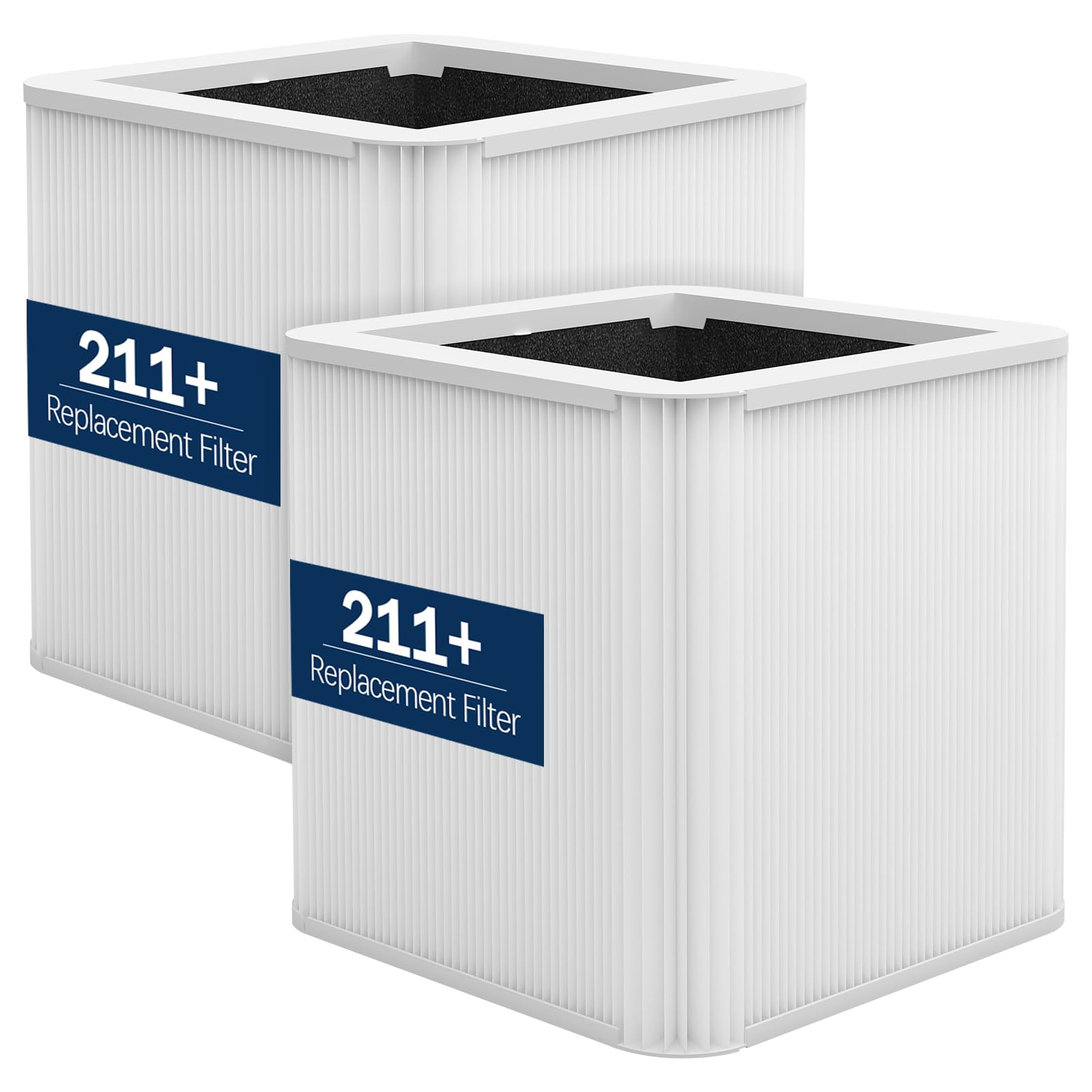 Lantiny 211+ Replacement Filter Compatible with Blueair Blue Pure 211+ Air Cleaner Purifier,Particle and Activated Carbon Replacement Filter,2 Pack