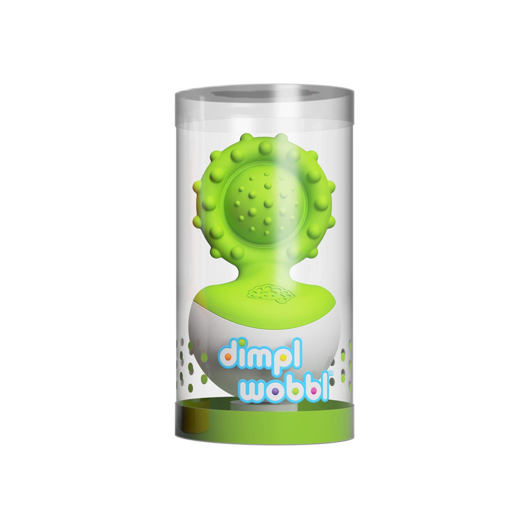 Fat Brain Toys Dimpl Wobbl Green Teether (1)