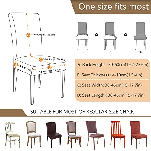 xigua Elegant Pink High Heels Chair Covers Protector 4PCS for Dining Room,Chair Slipcover Washable Removable for Kitchen,Hotel,Restaurant,Wedding