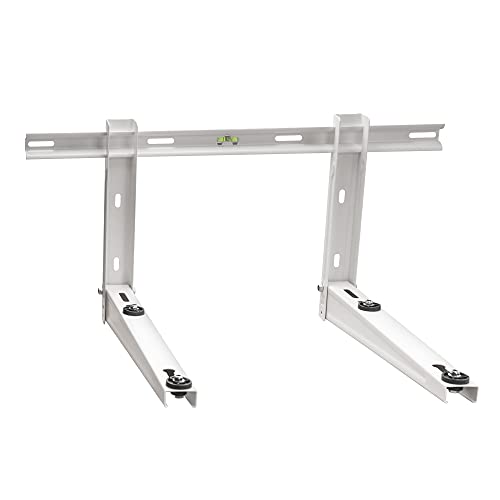 ICOOL Mini Split Wall Mounting Bracket for 9000-36000 BTU Universal Ductless Air Conditioners, Heat Pumps, Compressors & HVAC Systems, Outdoor Heavy Duty Foldable Wall Mount Condenser Bracket
