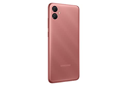 SAMSUNG Galaxy A04 (SM-A045F/DS) Dual SIM 64GB/ 4GB, 6.5" GSM Unlocked, International Version (32GB SD Card Bundle) - Copper