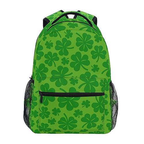 ODAWA St Patricks Day Shamrock Back Pack for School Boys School Backpack for Teens Girls