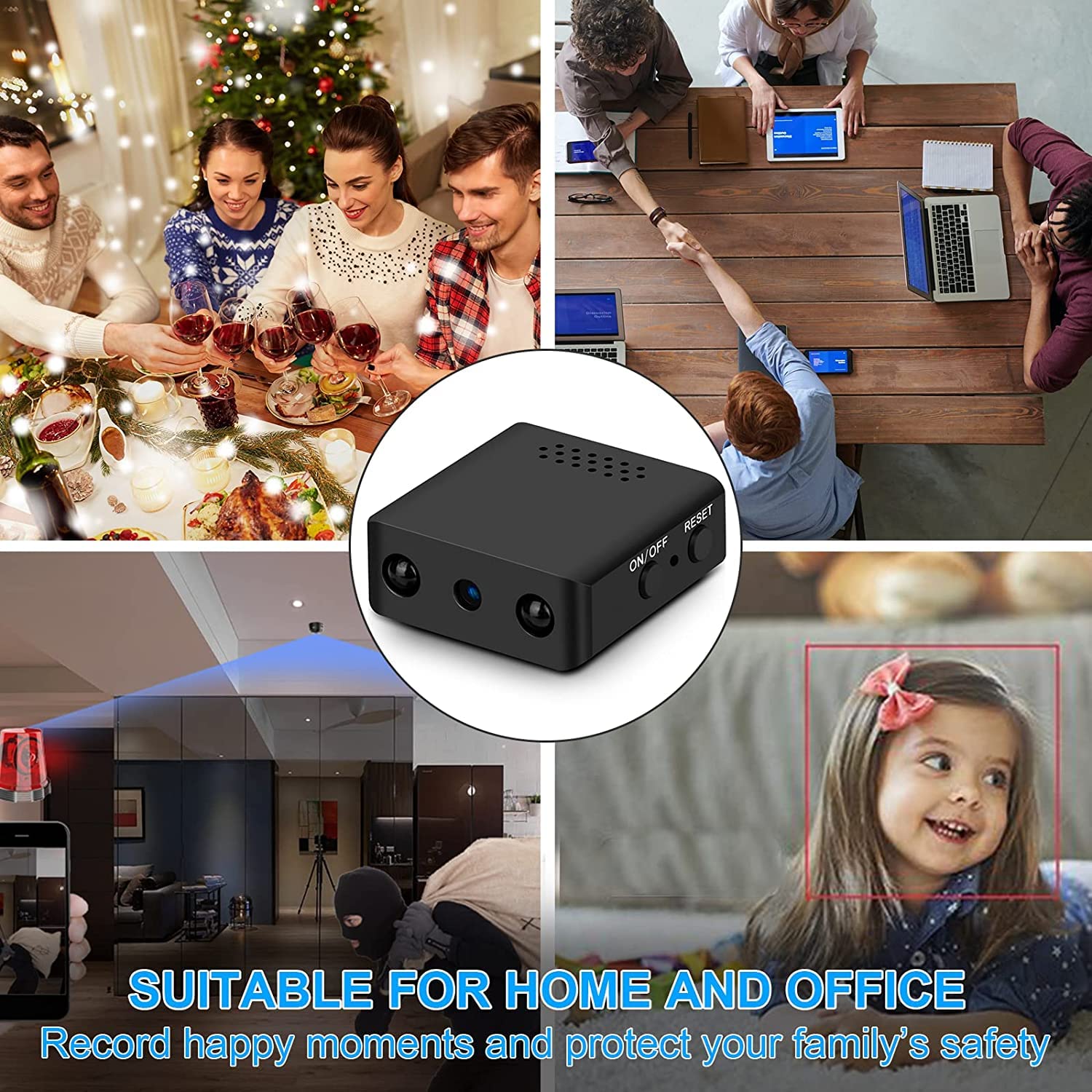 Home Small Wireless WiFi Camera Hidden Spy Cameras,HD1080P Portable Vdeo Surveillance Security Camera,Night Vision,Motion Detection, Remote Viewing for Security with iOSAndroid APP,for Indoor Outdoor
