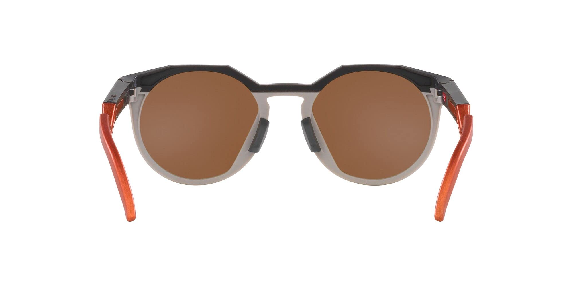 Oakley Men's OO9242A HSTN Low Bridge Fit Round Sunglasses, Matte Carbon/Prizm Tungsten, 52 mm