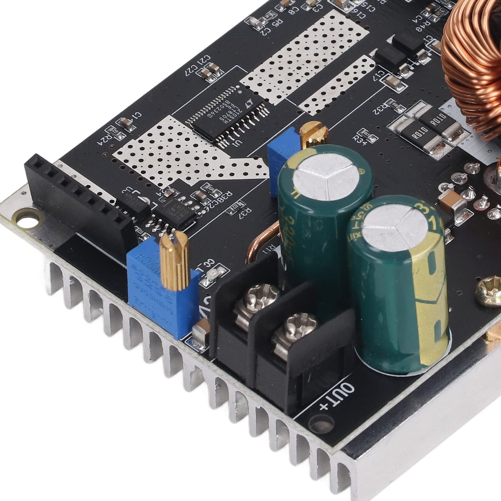 Oumefar MPPT Module, Potentiometer Adjustment DC 7-80V Input 300W 20A DC 1.4-79V Output Overpower Protection Boost Buck Converter Wide Application for LED Drive Consumerelectronics