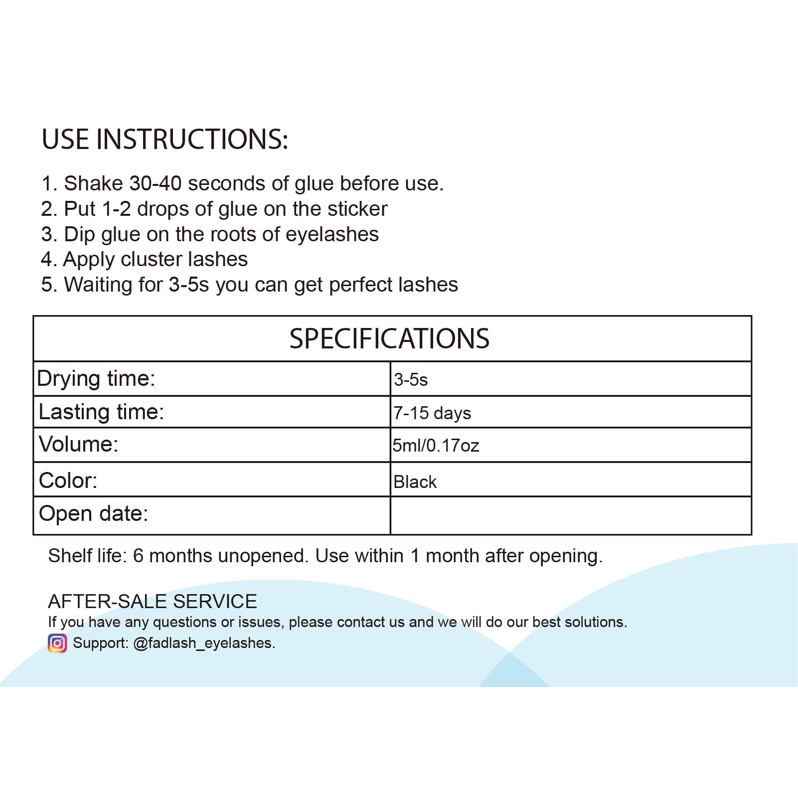 Individual Lash Glue Self Application Cluster Lash Glue 3-5S Dry Time Eyelash Extension Glue DIY at Home 7-15 Days Long Lasting Eyelash Glue Black 5ml (DIY/Cluster Lashes Use Only)