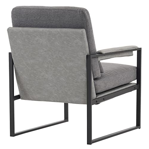 Rukasto Soft Bag Sofa with Dark Gray Armrest Frame: Gray and Black Honeycomb Leather for Ultimate Comfort