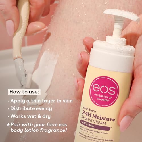 eos Vanilla Skin Care Set- Body Lotion & Shave Cream, 4-Pack