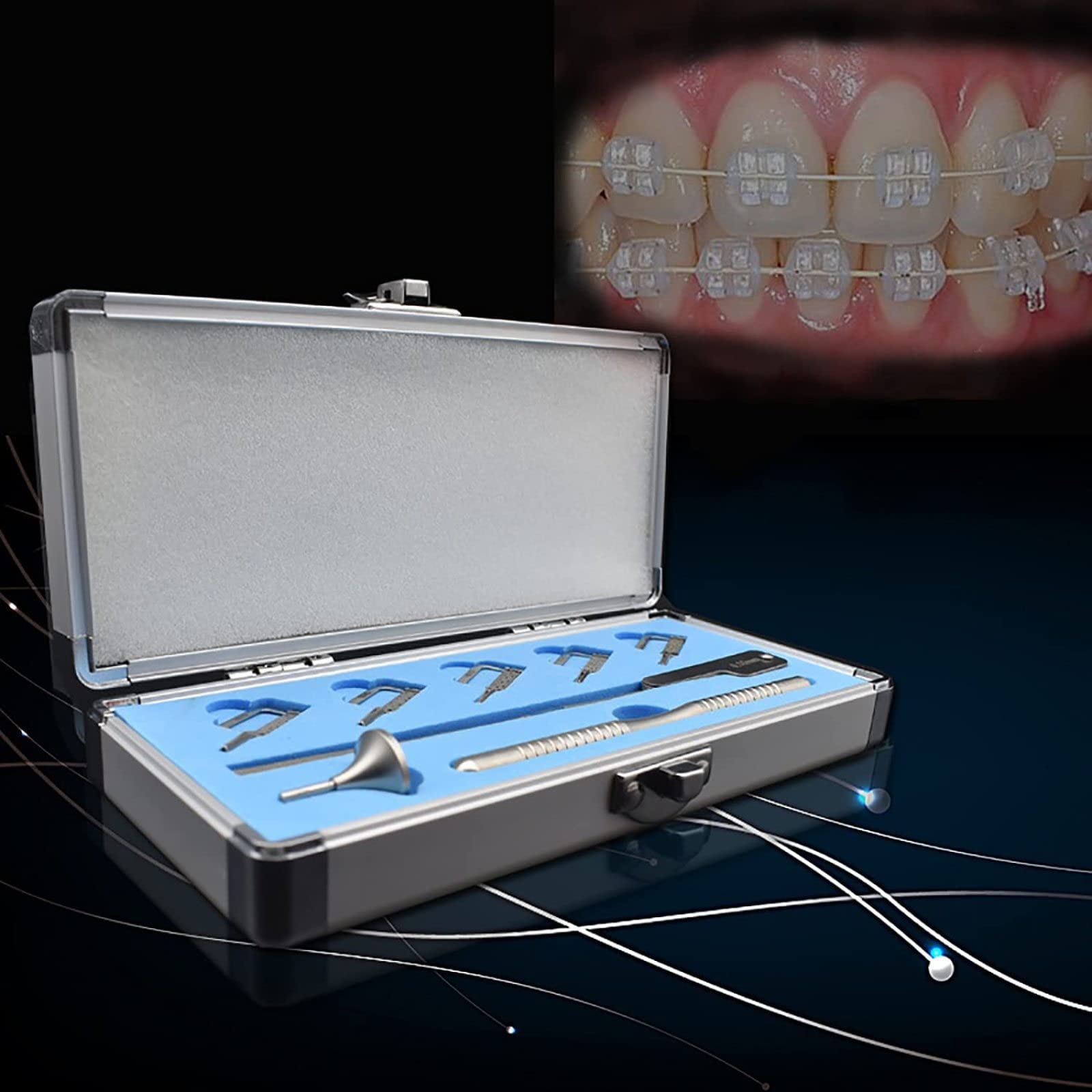 MASKIS Interproximal Enamel Reduction Kit,Orthodontic Interproximal Stripping Kit, Orthodontic Stripping Blades for Reciprocating Strip Interproximal Enamel Reduction