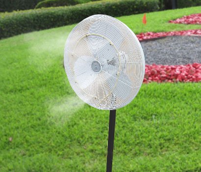 MISTCOOLING - Fan Mist Kit - Low Pressure Misting Ring - DIY Fan Mist Ring with Brass/Stainless Steel Nozzles (FMK12-4)