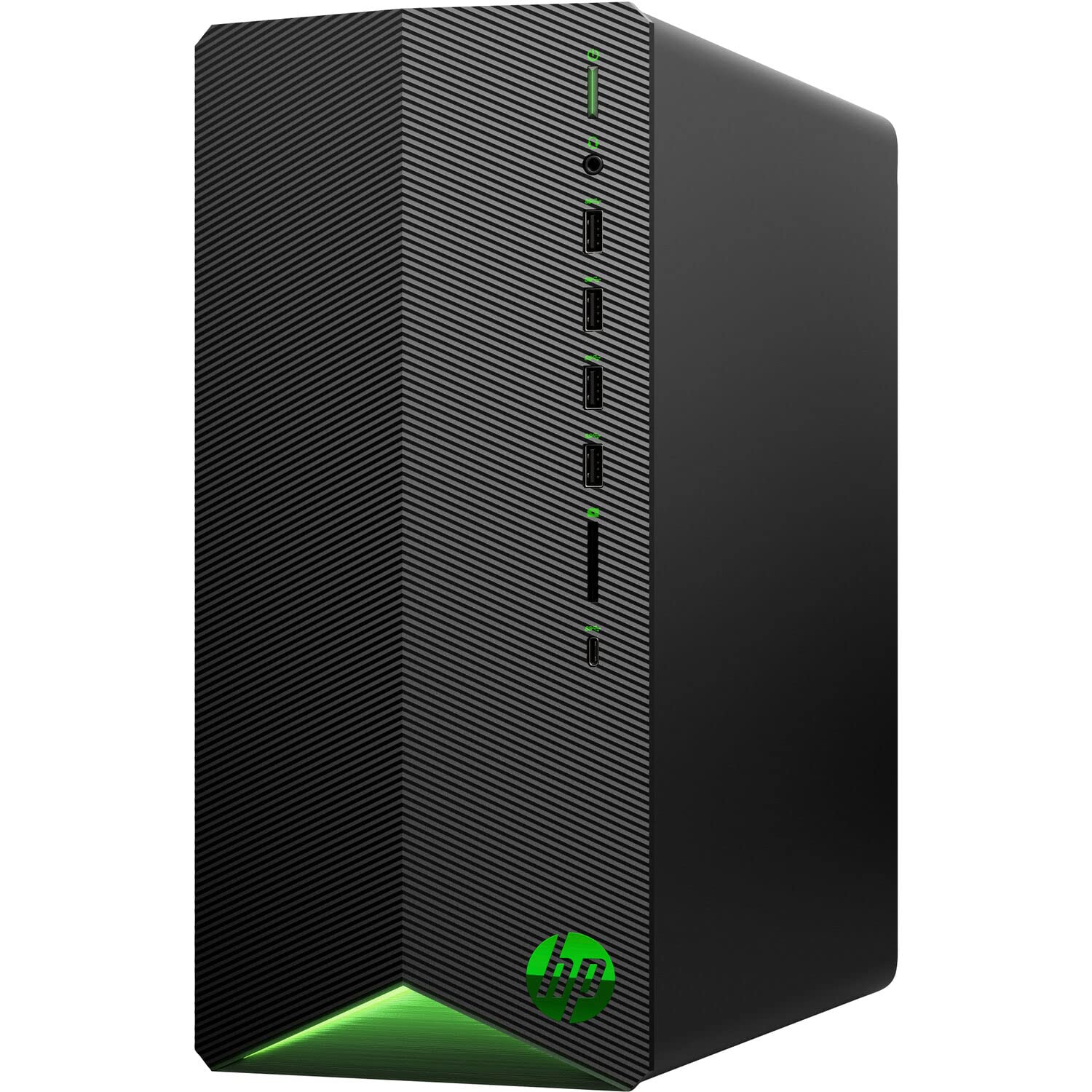 HP 2022 Newest Pavilion Gaming Desktop, AMD Ryzen 5 5600G, NVIDIA GeForce GTX 1660 Super, 64GB RAM, 2TB PCIe SSD, Wi-Fi, Bluetooth, USB Type-C, HDMI, DVI, Windows 11 Home, Black