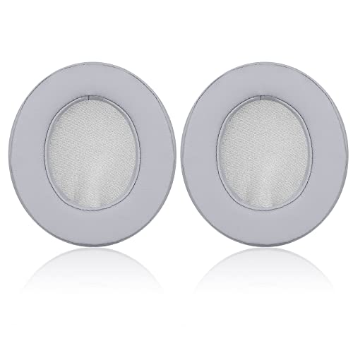 JARMOR Replacement Memory Foam & Protein Leather Ear Cushion Pads Cover for Razer Kraken X, Kraken X Ultralight, Kraken X Lite Over-Ear Headphones ONLY - Oval ( Grey )