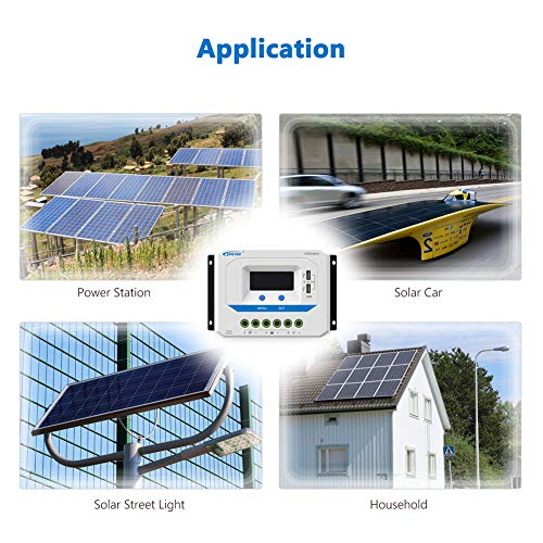 EPEVER VS6048AU Solar Panel Regulator Charge Controller 12/24V/36V/48V Auto Work for Solar Battery Charging by Fuhuihe (12V/24V/36V/48V, 6048 (60A))