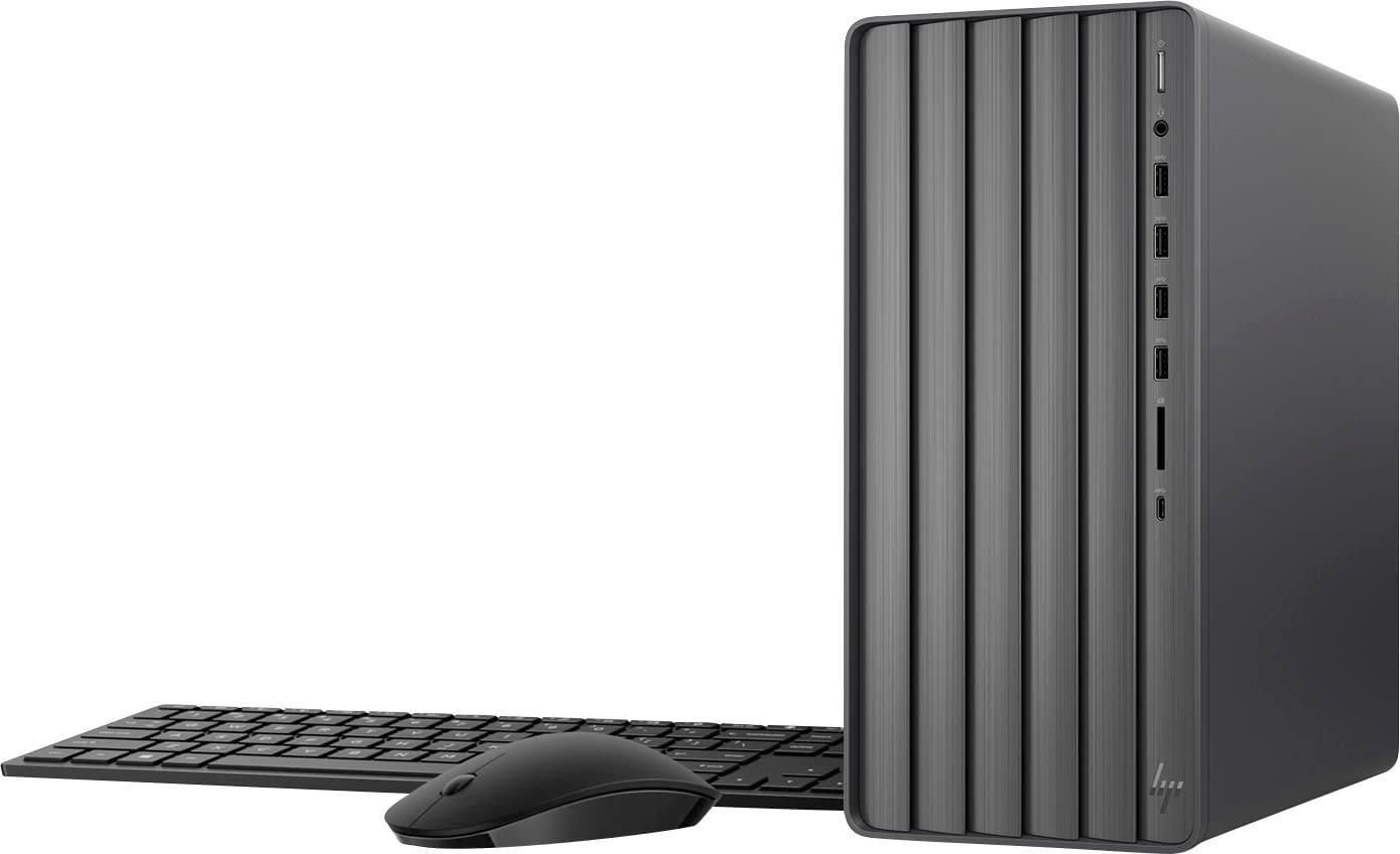 HP 2022 Newest Envy Desktop Computer (Intel i5-10400 6-Core, 12GB RAM, 1TB SSD, Intel UHD 630, WiFi 5, BT 5.1, USB Keyboard and Mouse, SD Card, Win 11 Home) w/Hub