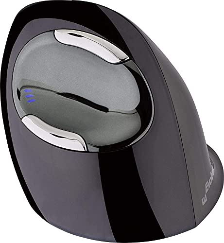 Evoluent VMDMW VerticalMouse D Medium Right Hand Ergonomic Mouse with Wireless USB Receiver. The Original VerticalMouse Brand Since 2002
